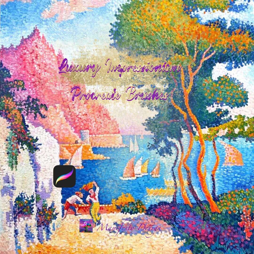 Luxury Impressionism Procreate Brush Bundle: 220 Digital Stamps ...