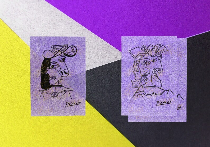 30 Pablo Picasso's Procreate Brushes BUNDLE V 5 Procreate Stamps ...