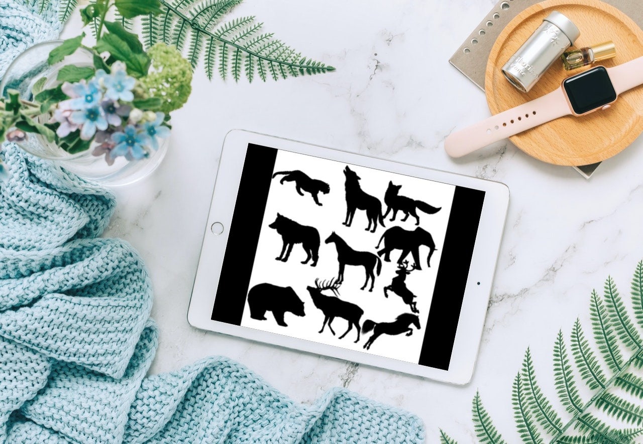 40 Beautiful Wild Animals Procreate Brushes BUNDLE V 1 Procreate ...