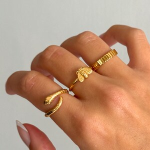 Thin Gold Ring, Gold Ring, Gold Filled Stack Ring, Dainty Gold Ring, Stacking Ring, Everyday ...