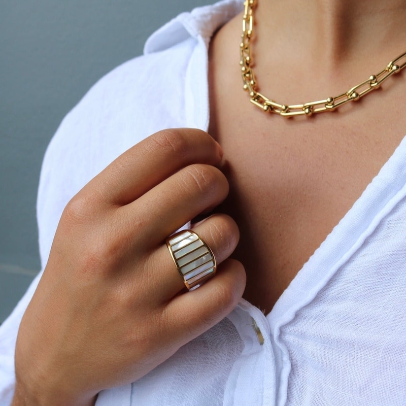 Bold Gold Ring - Etsy