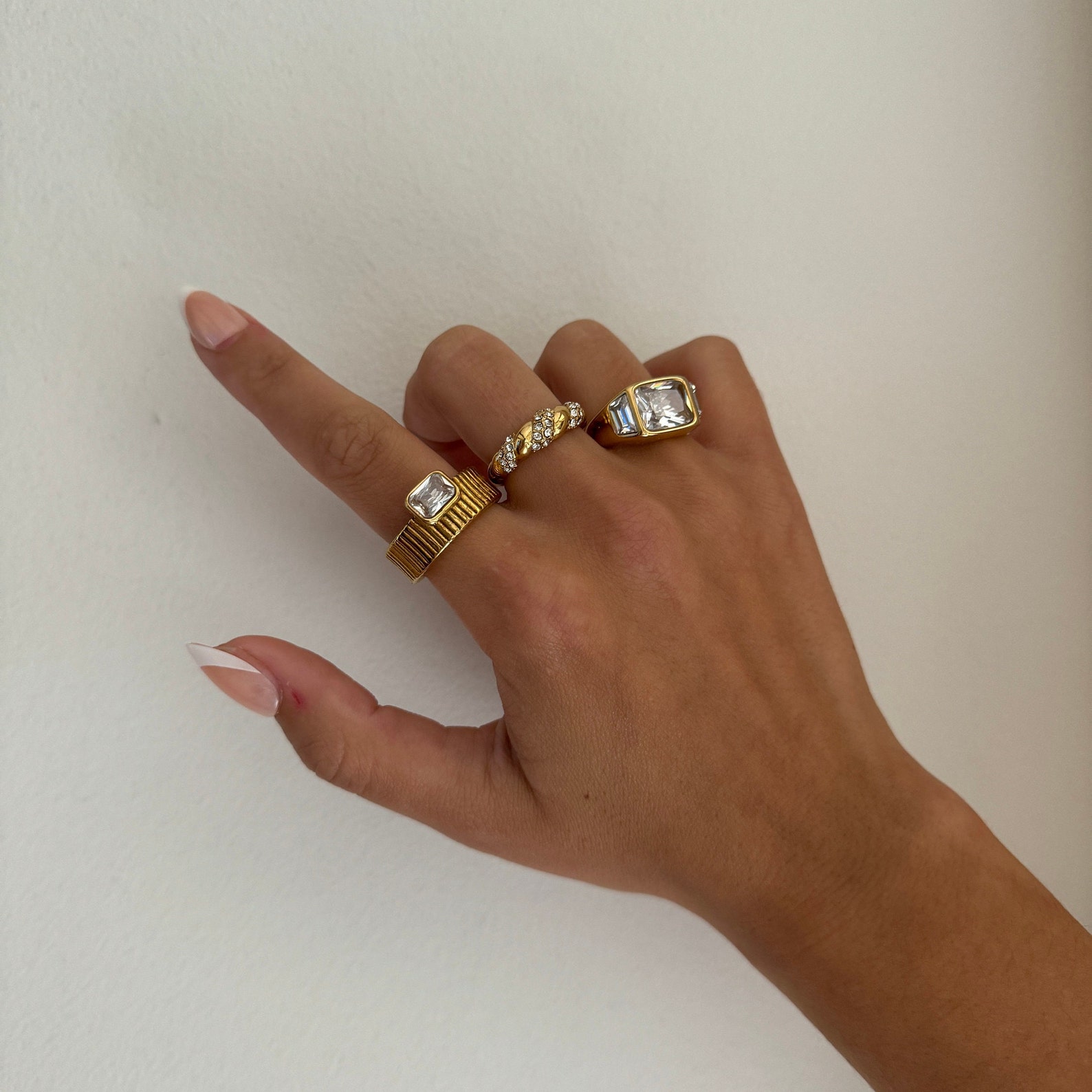 Gold Twisted Dome Ring, Gold Braided Ring for Women, 18k Chunky Gold ...