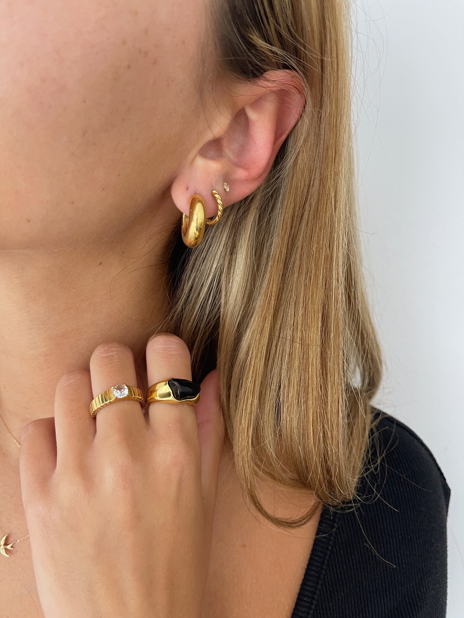 Gemstone Ring, Statement Ring Irregular Chunky Gemstone Ring, Amber ...