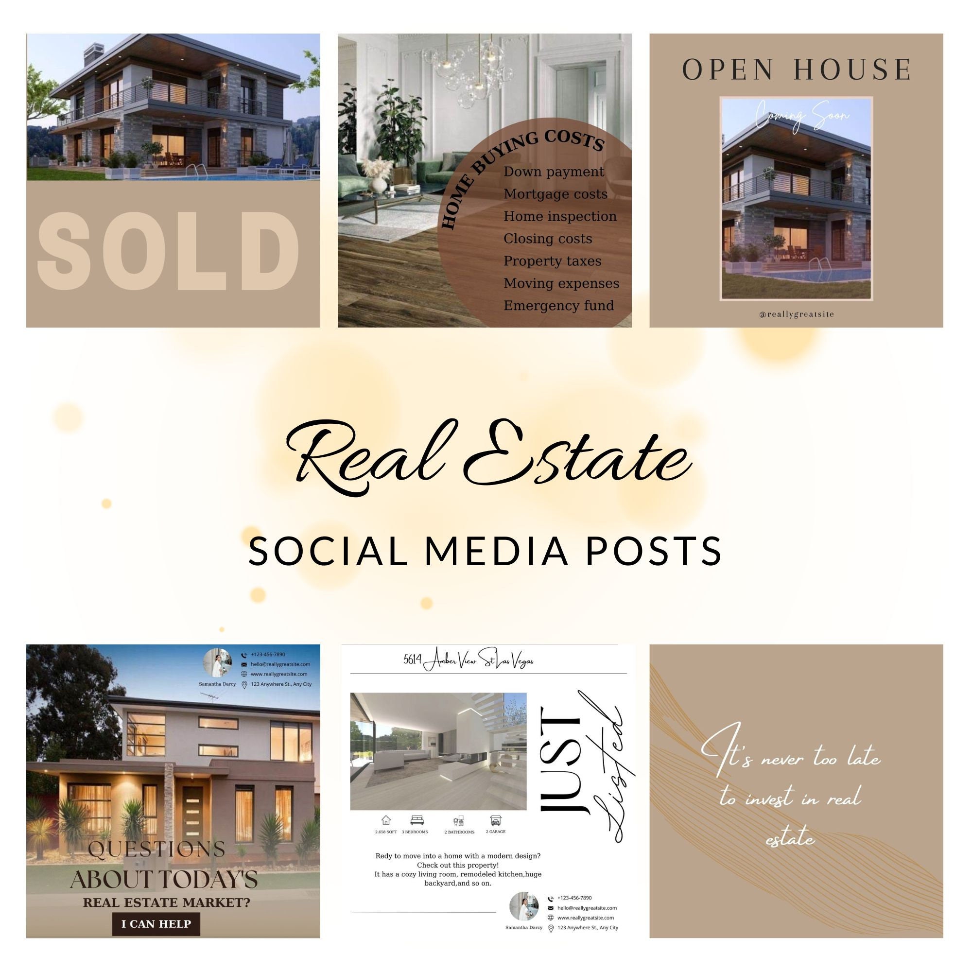 Real Estate Social Media Posts, Realtor Post, Real Estate Marketing ...