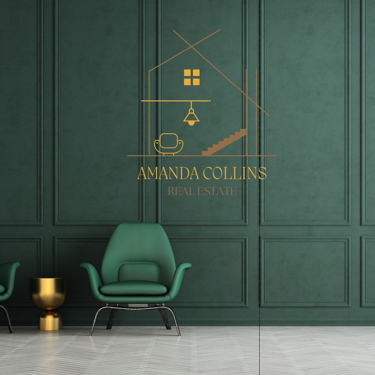 Real Estate Logo, Editable Realtor Logo Design, Real Estate Marketing ...