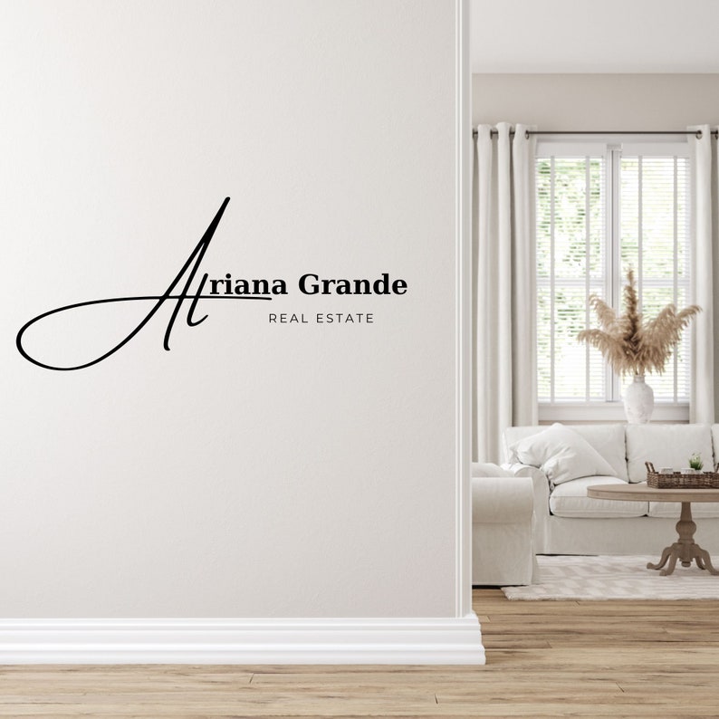 Editable Real Estate Logo Design, DIY Logo, Fully Editable, Canva ...