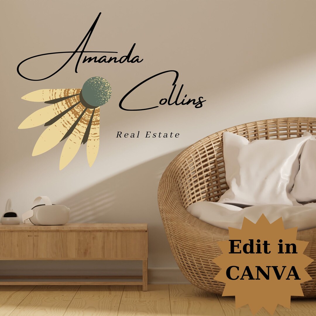 Editable Real Estate Logo Design DIY Logo Fully Editable - Etsy