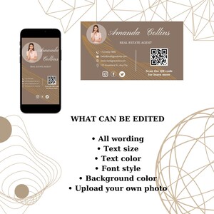 Real Estate Business Card, Realtor Business Card Template, Nude Cards ...