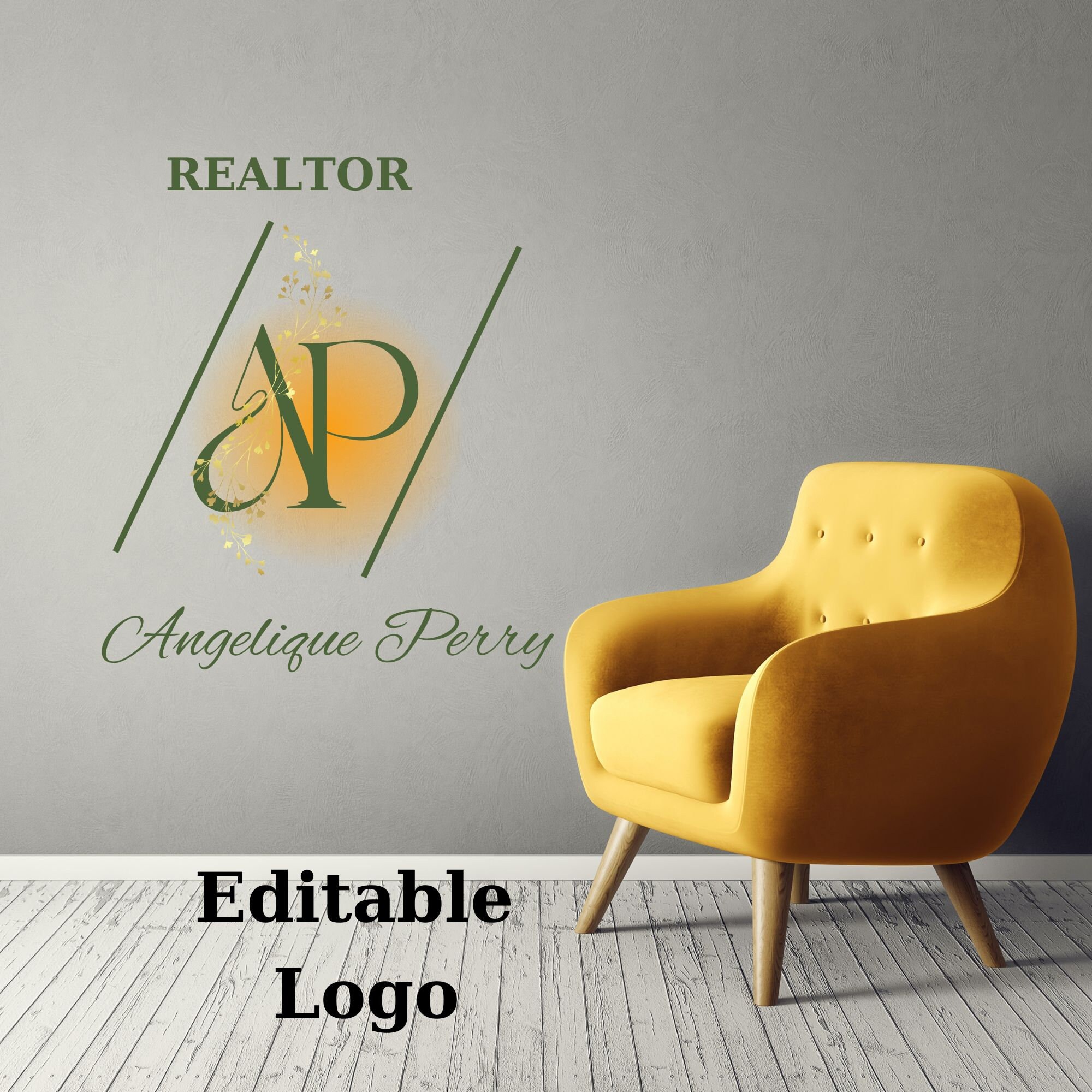 Real Estate Logo, Editable Realtor Logo Design, Real Estate Marketing ...