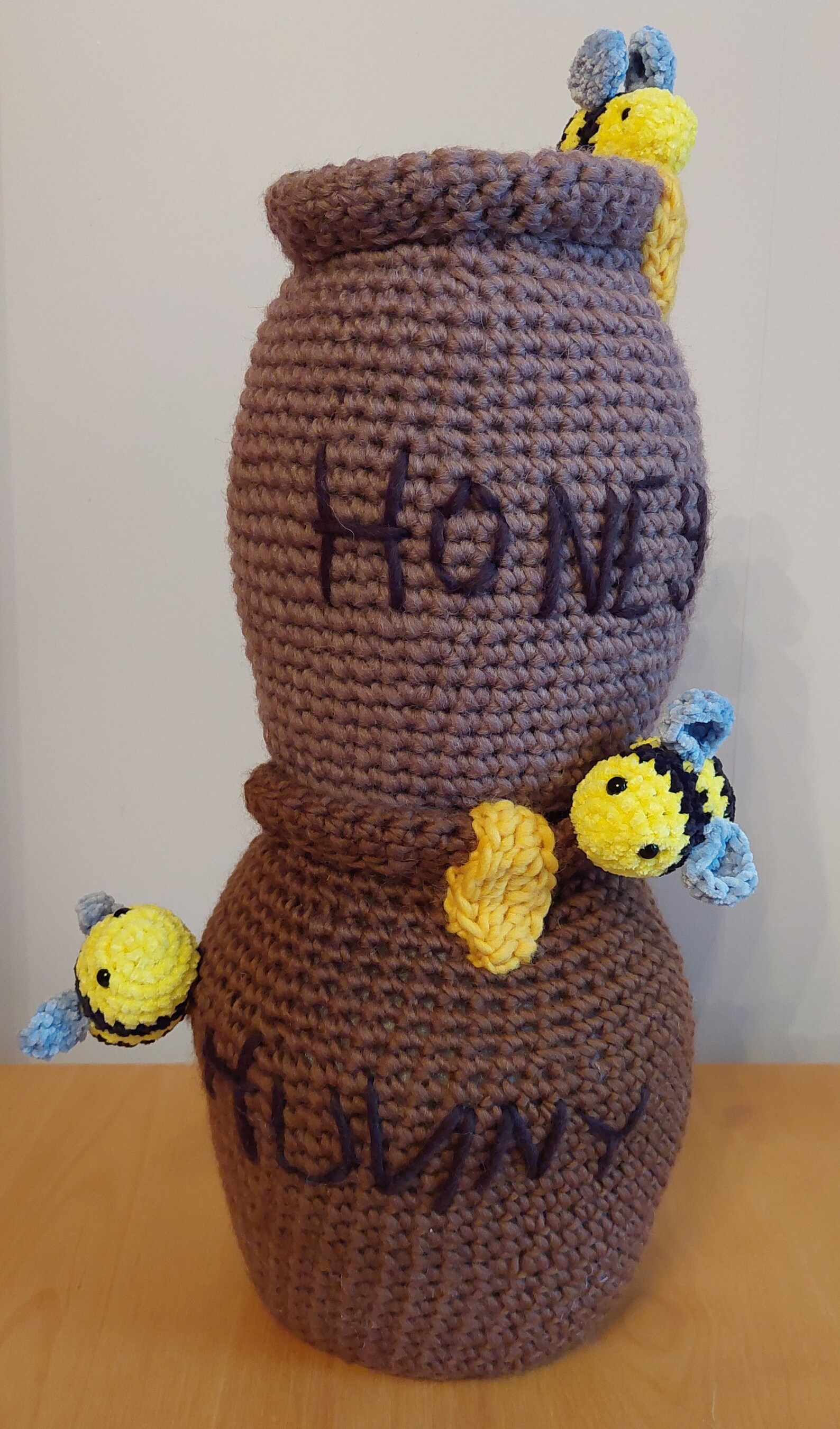 Honey Pot and Bee Crochet Pattern PATTERN ONLY - Etsy