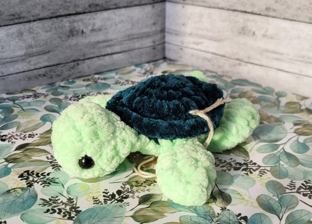 Handmade Crochet Mini Turtle Plush - Etsy