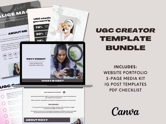UGC Creator Kit UGC Template Bundle UGC Starter Kit Ugc - Etsy