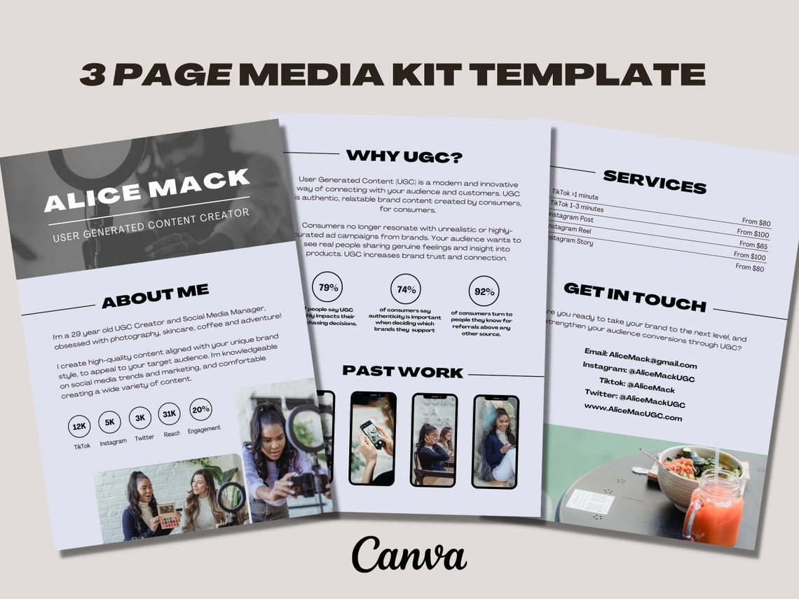 UGC Creator Kit, UGC Template Bundle, UGC Starter Kit, Ugc Template ...