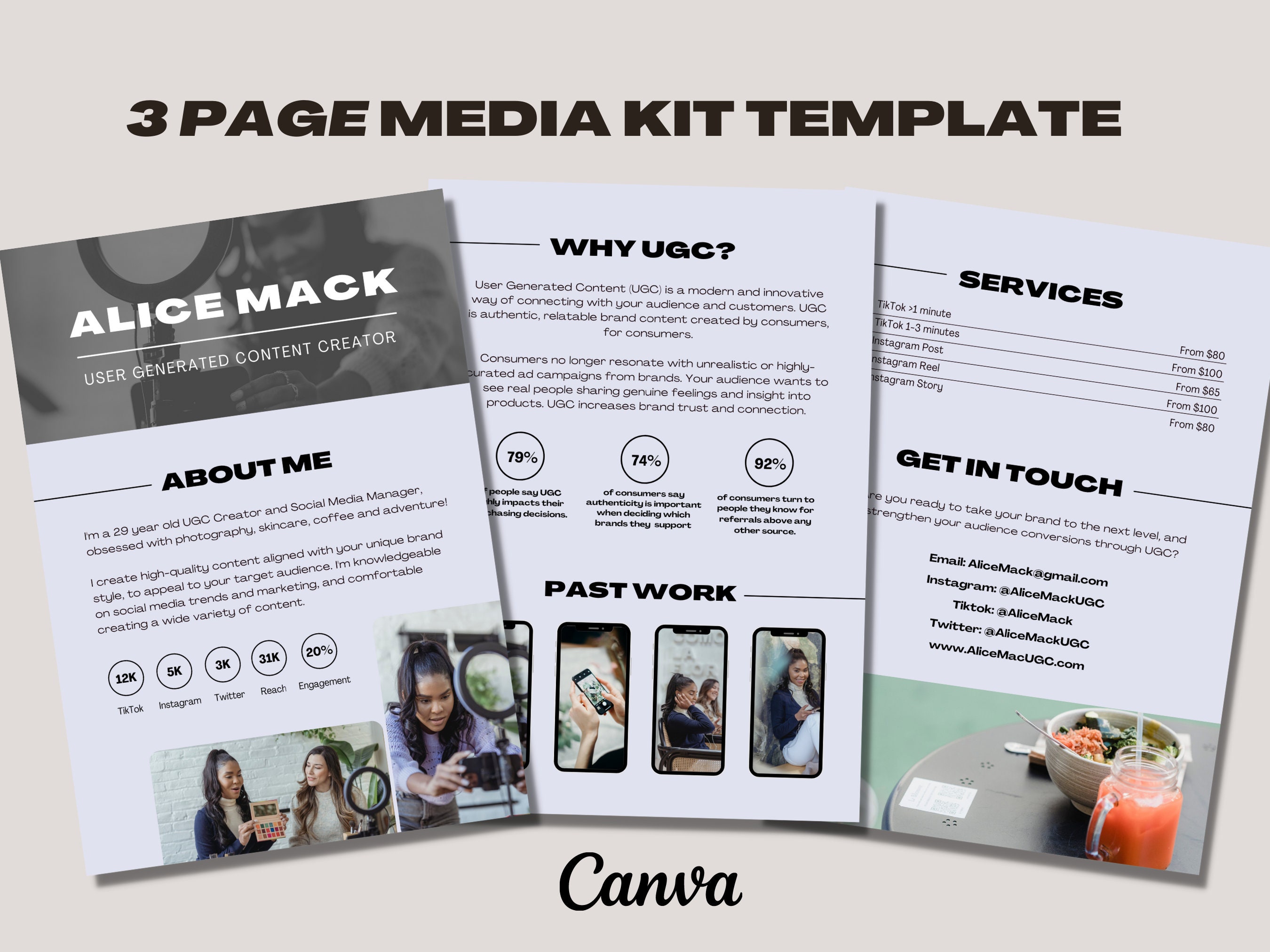 UGC Creator Kit, UGC Template Bundle, UGC Starter Kit, Ugc Template ...