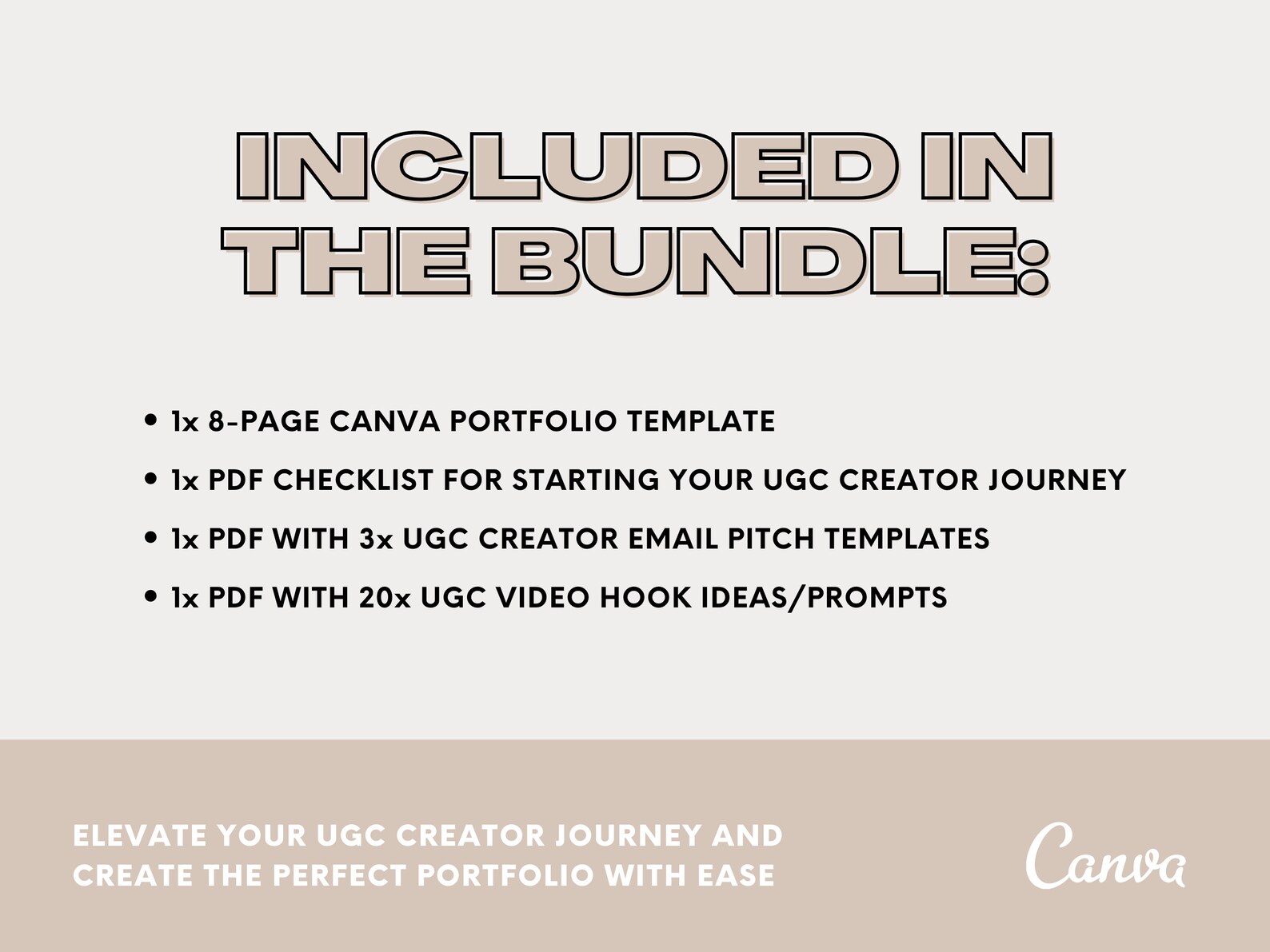 UGC Template Bundle, UGC Creator Template, UGC Creator Portfolio, Ugc ...