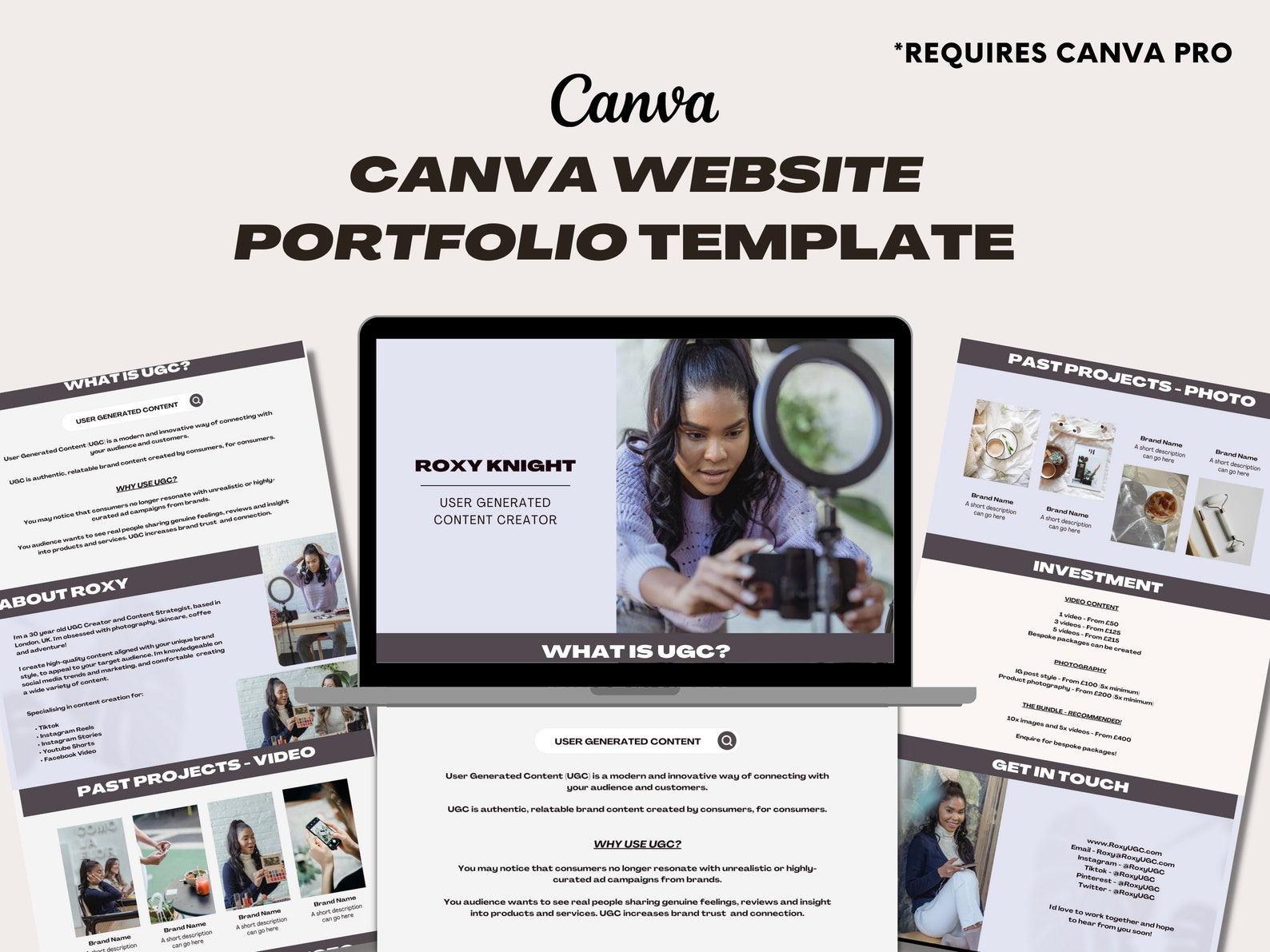 Ultimate UGC Creator Template Bundle | UGC Starter Kit | UGC Template ...