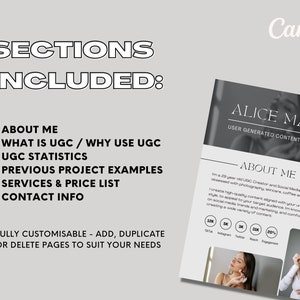 UGC Media Kit, UGC Creator Template, Ugc Creator Media Kit, UGC ...