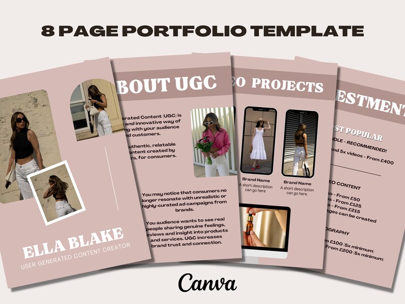 Ultimate UGC Creator Template Bundle | UGC Starter Kit | UGC Template ...
