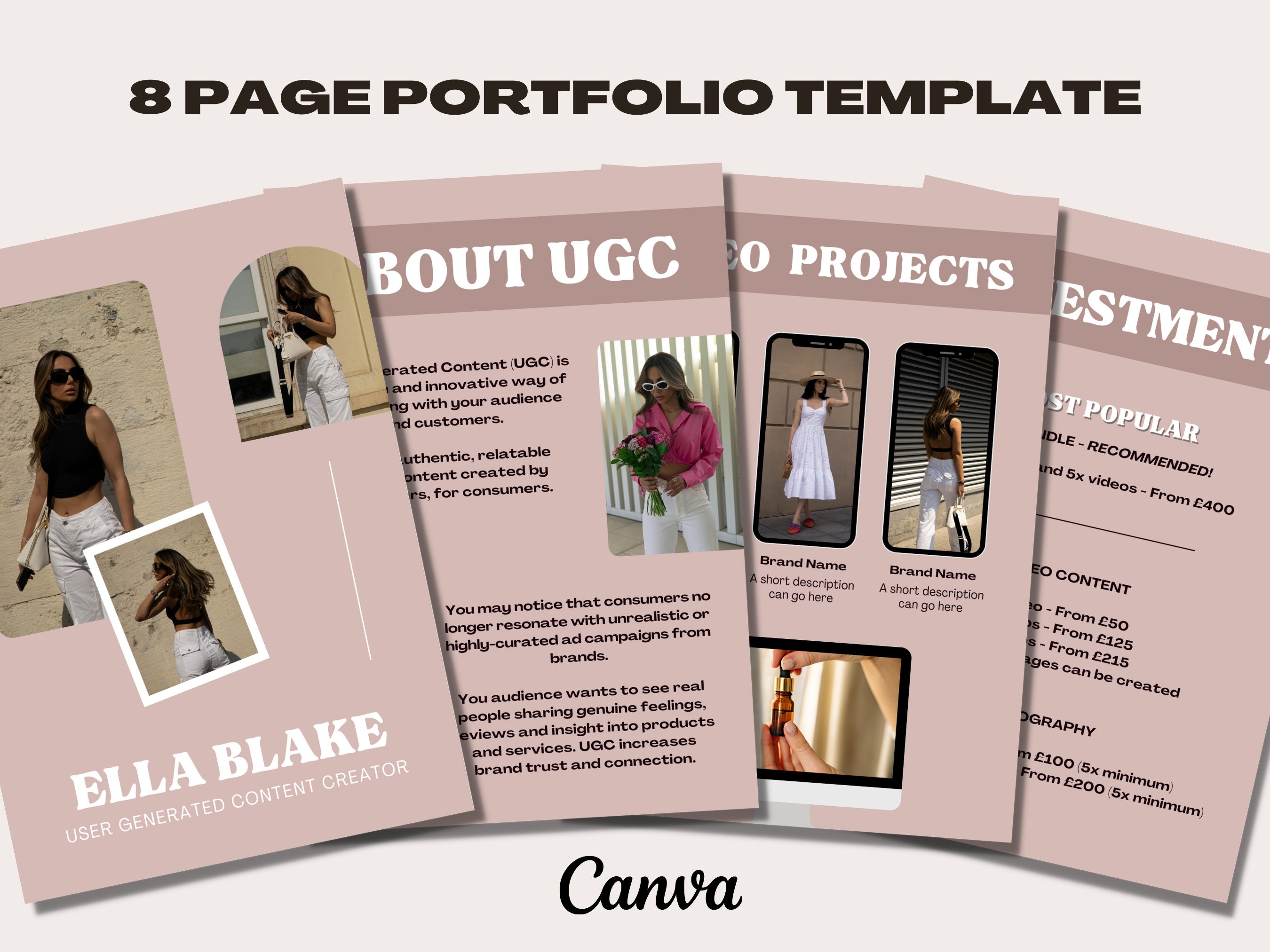 Ultimate UGC Creator Template Bundle | UGC Starter Kit | UGC Template ...