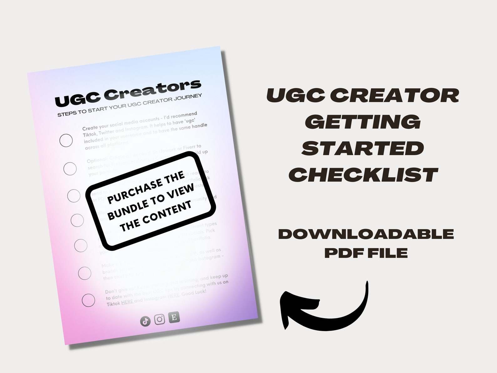 UGC Template Bundle, UGC Creator Template, UGC Creator Portfolio, Ugc ...