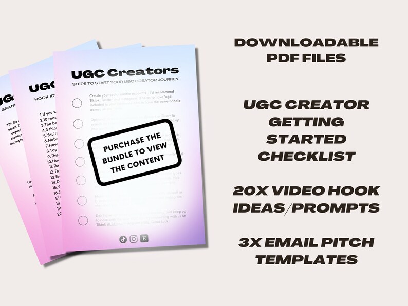 Ultimate UGC Creator Template Bundle | UGC Starter Kit | UGC Template ...