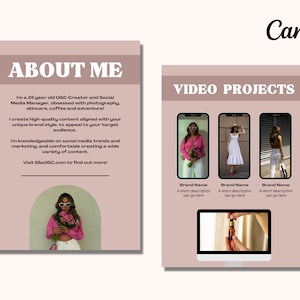 UGC Creator Portfolio, UGC Portfolio, UGC Template, Ugc Creator ...