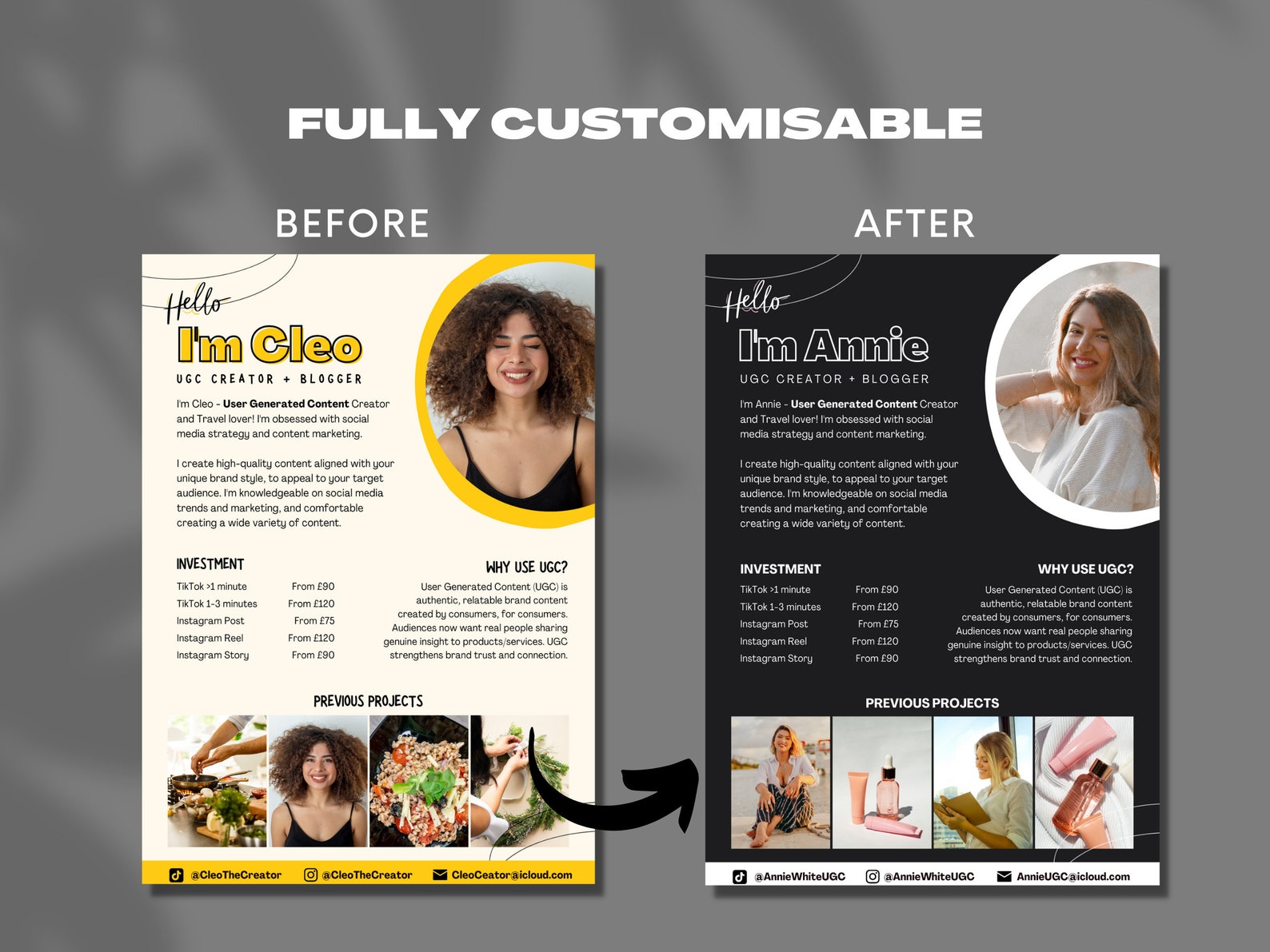 UGC Media Kit UGC Creator Media Kit Ugc Media Kit Template - Etsy