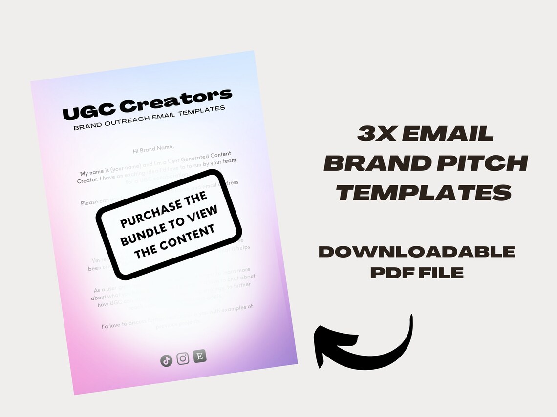 UGC Template Bundle, UGC Creator Template, UGC Creator Portfolio, Ugc ...