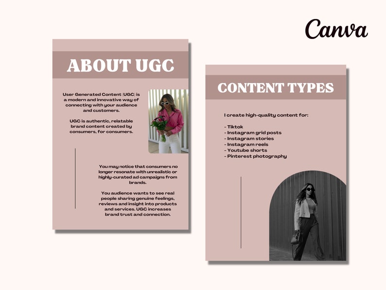 UGC Creator Portfolio, UGC Portfolio, UGC Template, Ugc Creator ...