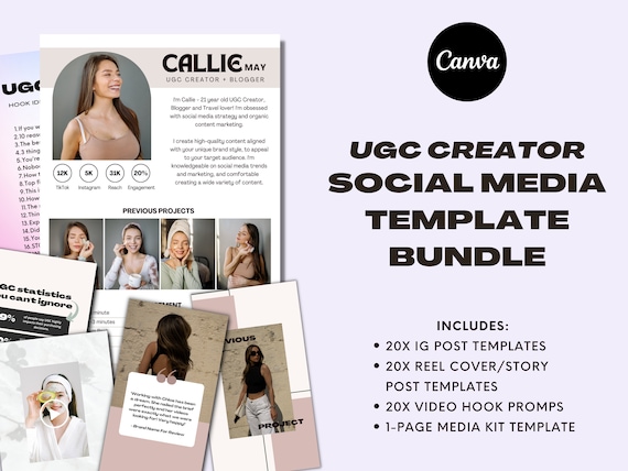 UGC Instagram Templates UGC Creator Templates Ugc Templates - Etsy