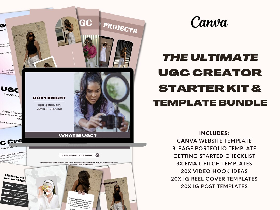 Ultimate UGC Creator Template Bundle | UGC Starter Kit | UGC Template ...