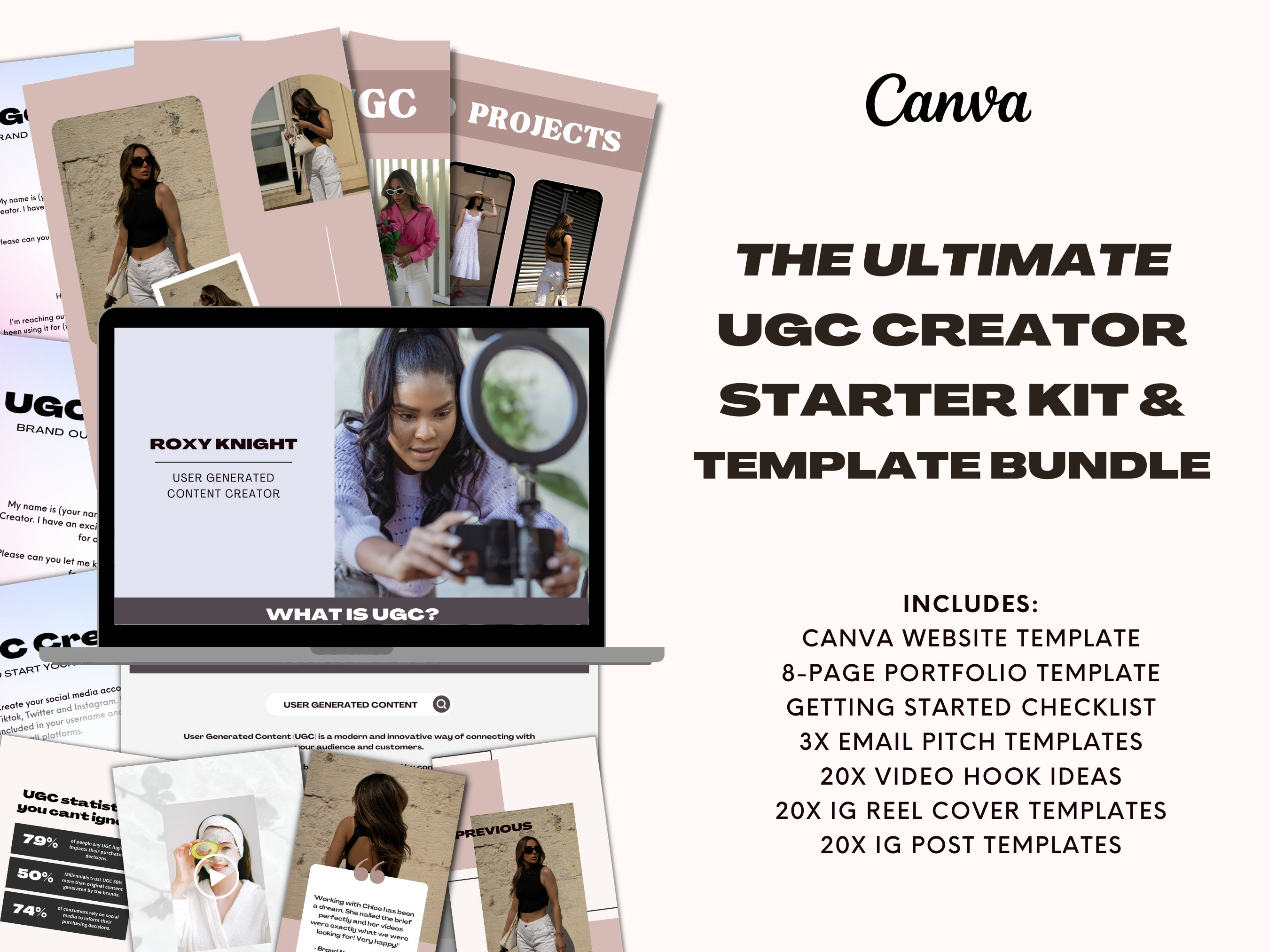 Ultimate UGC Creator Template Bundle | UGC Starter Kit | UGC Template ...