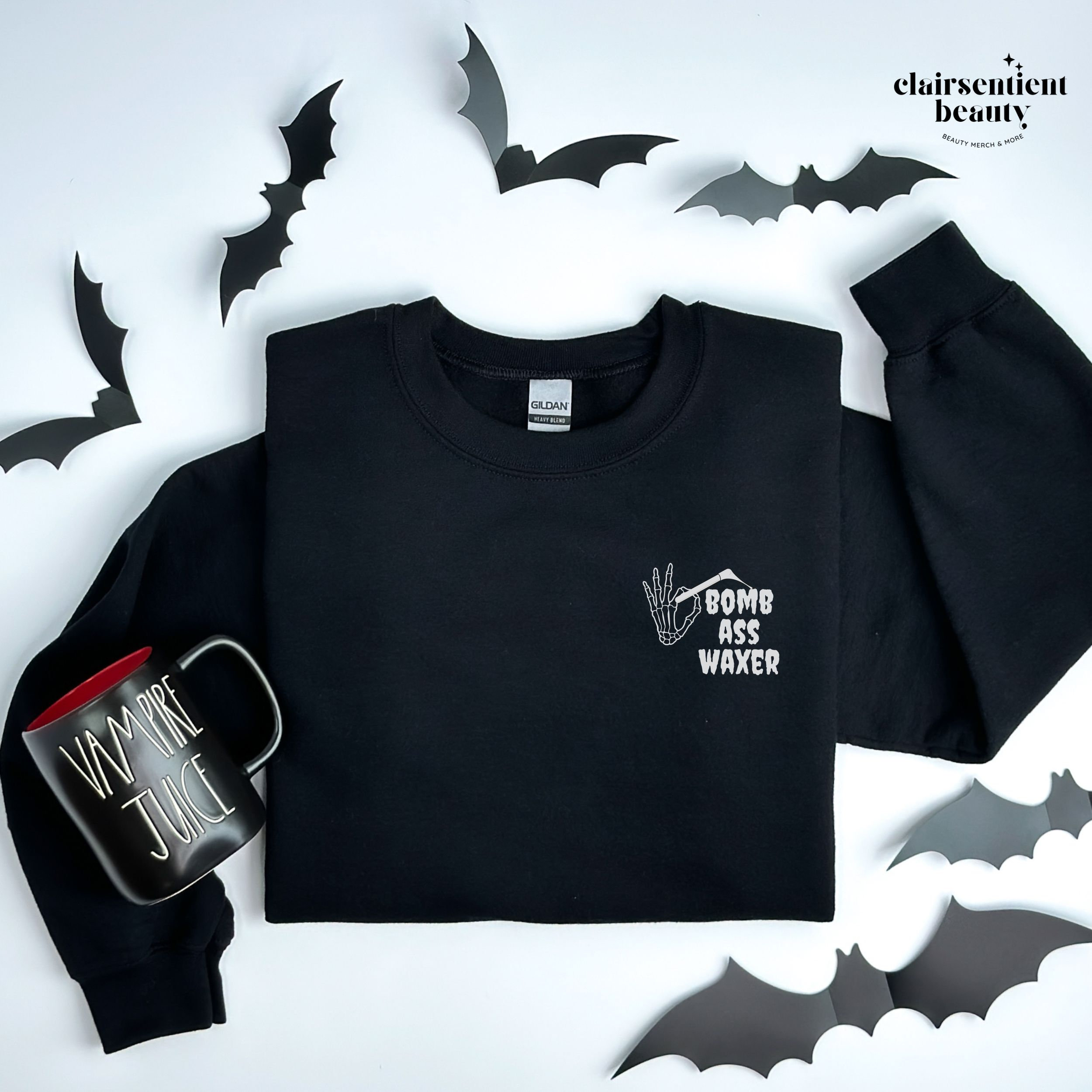 Don't Be Spooky Wax Your Coochie, Skeleton Hand Sweatshirt for ...