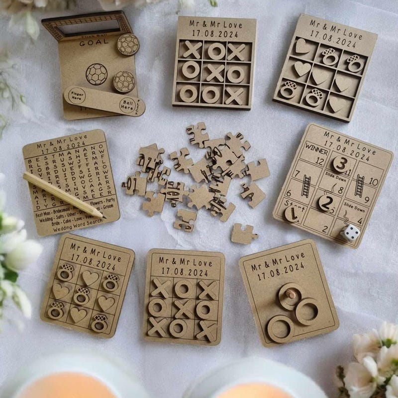 Wedding Mini Table Games - Etsy UK