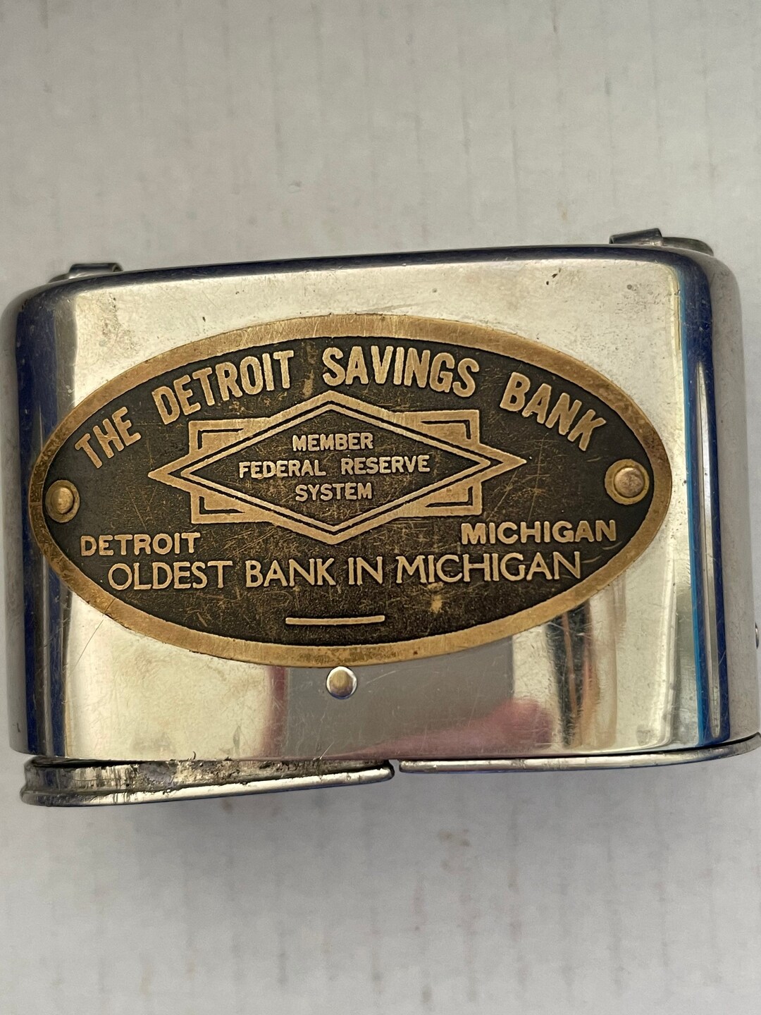 Vintage Detroit Savings Bank - Ben Franklin Metal Coin Bank - Etsy
