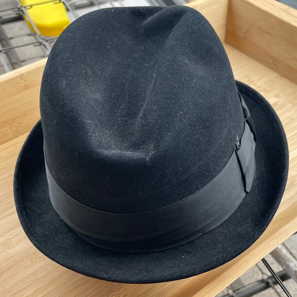 Black Fedora Hat - Etsy