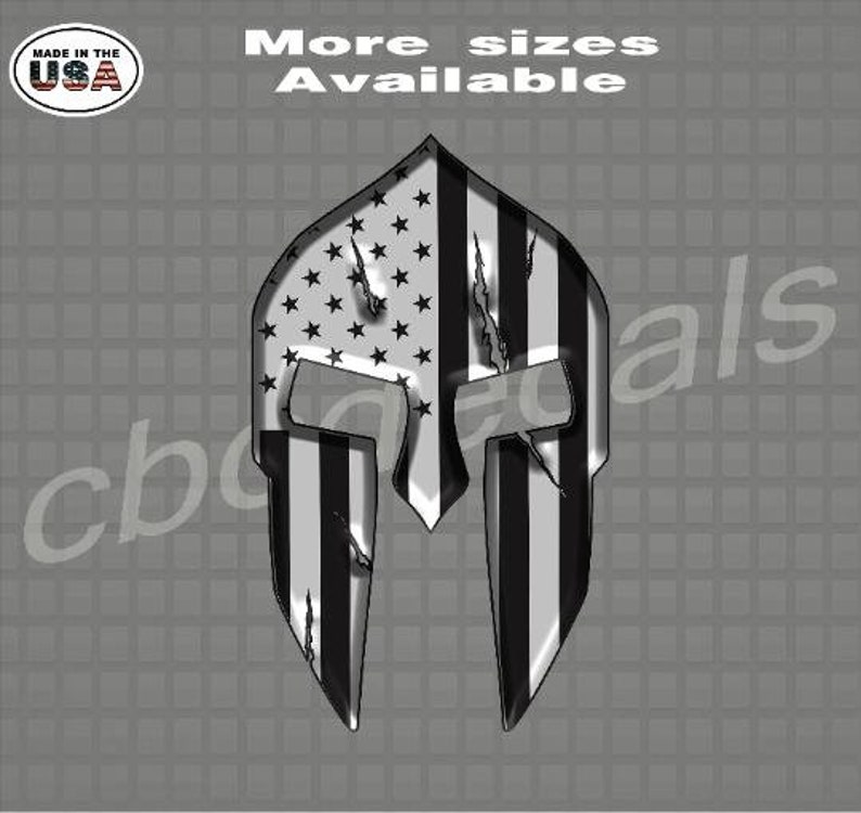 Correctional Officer Spartan Thin Silver Line Vinyl Decal | Etsy