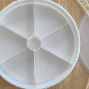 Vintage Tupperware Lazy Susan Appetizer Covered Tray - Etsy