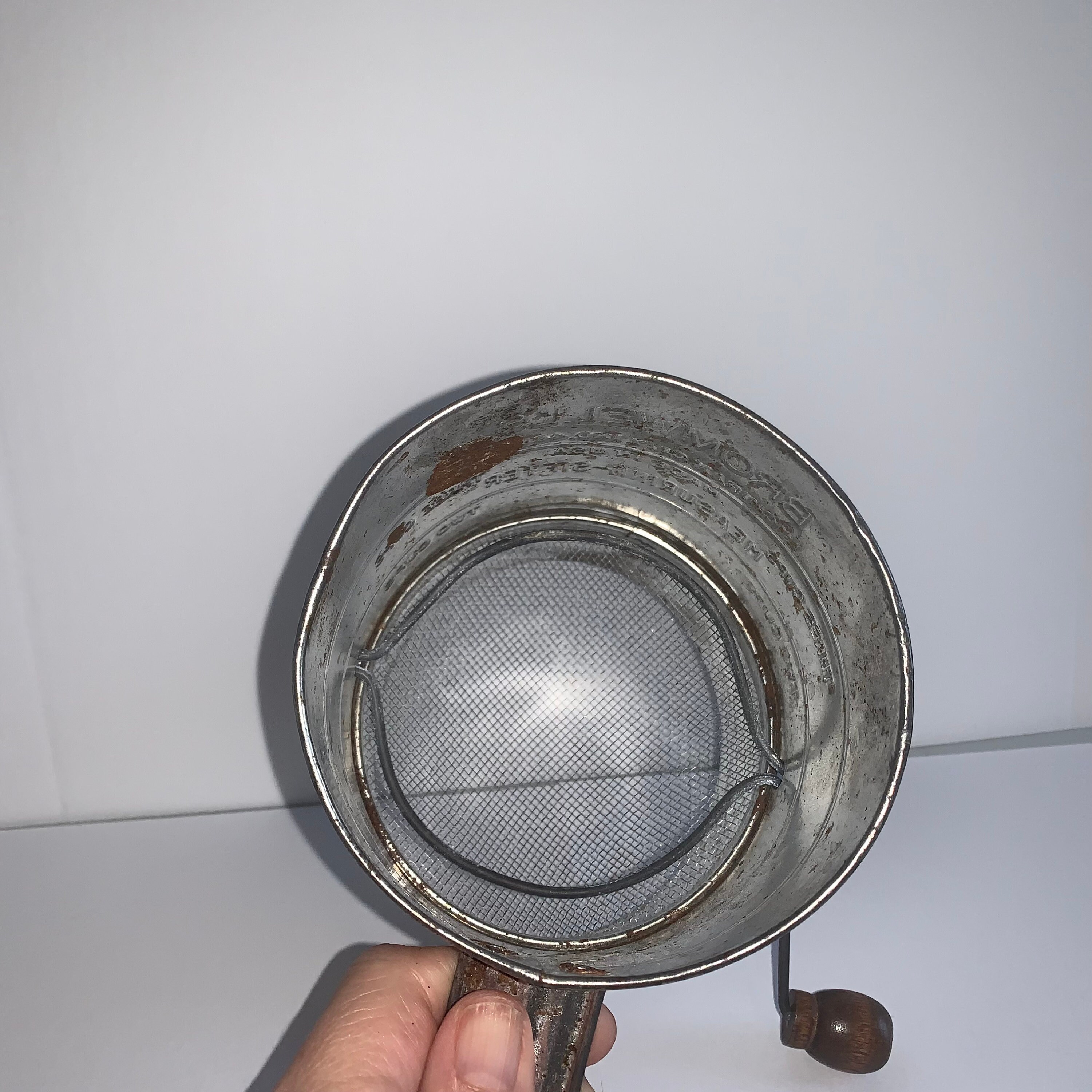 Antique Flour Sifter Made by Bromwell Wood Handle - Etsy