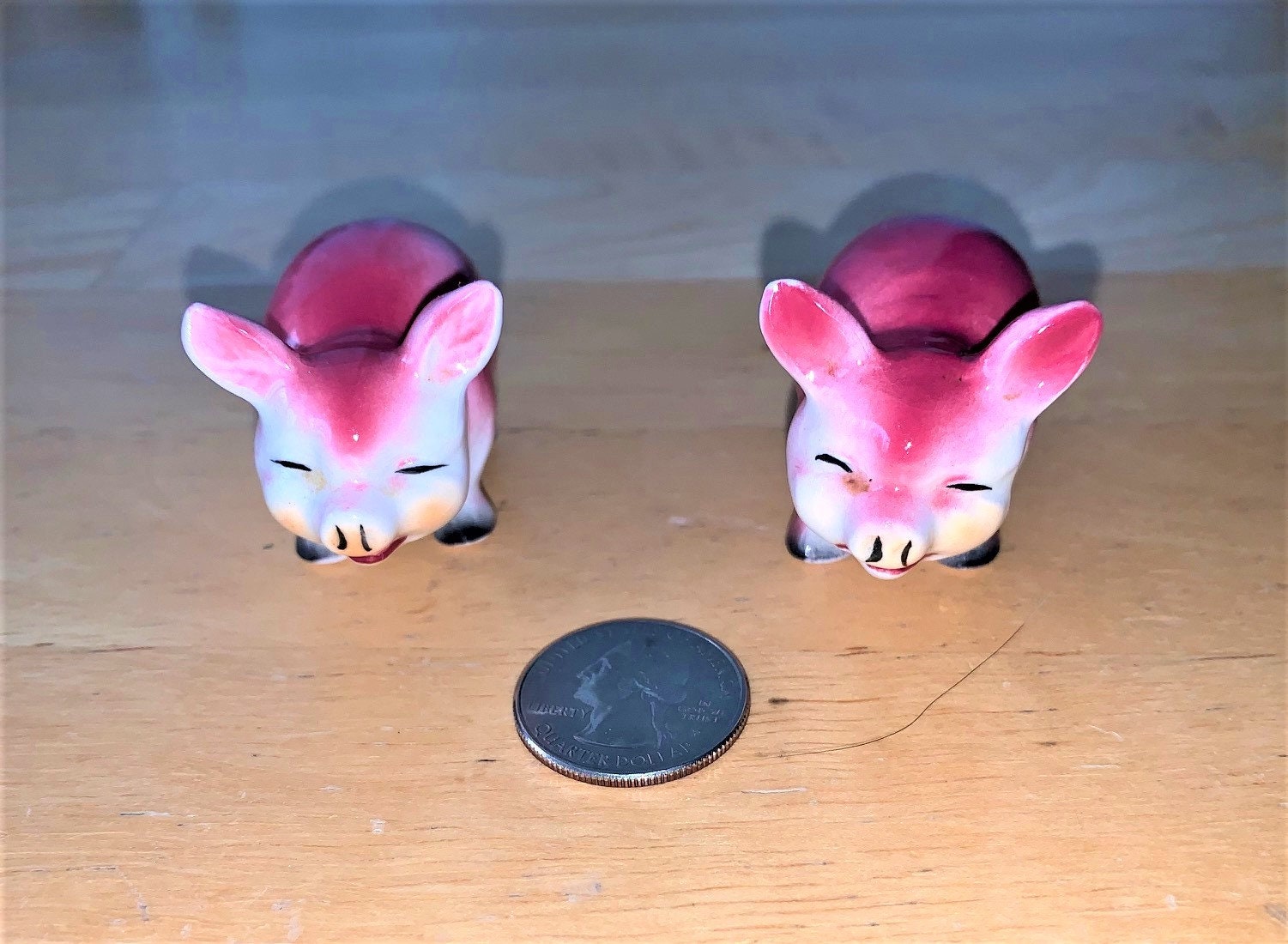 Pink Ceramic Pigs Made in Japan Farmhouse Kitchen Decor - Etsy