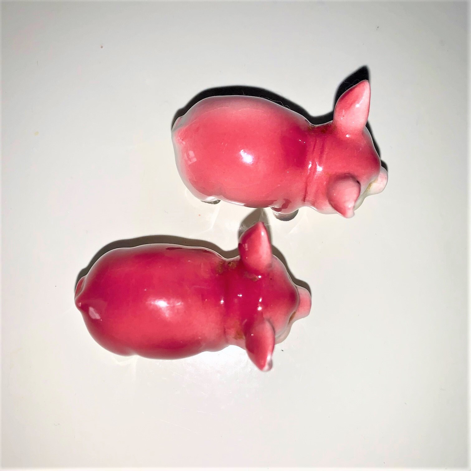 Pink Ceramic Pigs Made in Japan Farmhouse Kitchen Decor - Etsy
