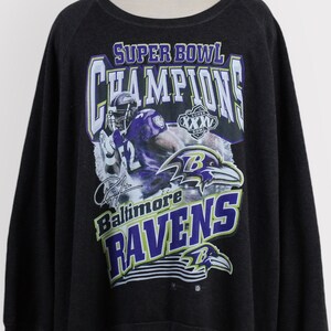 Vintage 2001 Super Bowl 35 Baltimore Ravens Sweatshirt/baltimore Ravens ...