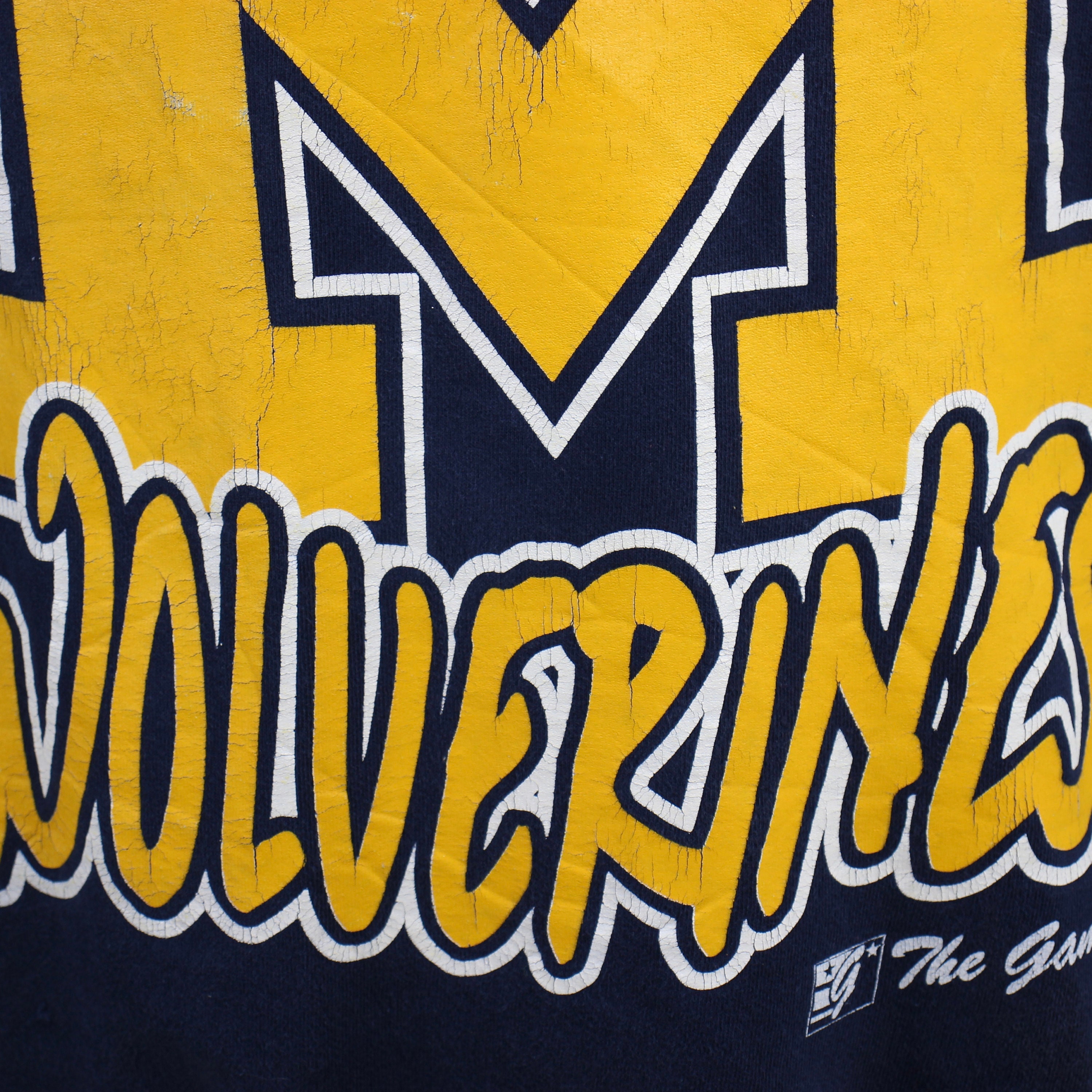 Vintage 90s Michigan Wolverines Sweatshirt Michigan University Michigan ...