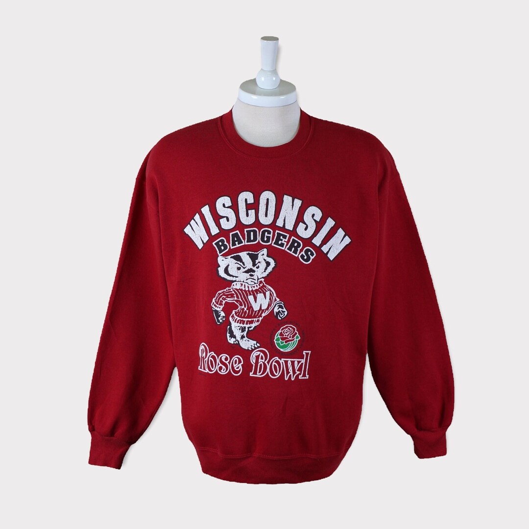 Vintage 90s Wisconsin Badgers Sweatshirt Wisconsin University Badgers ...