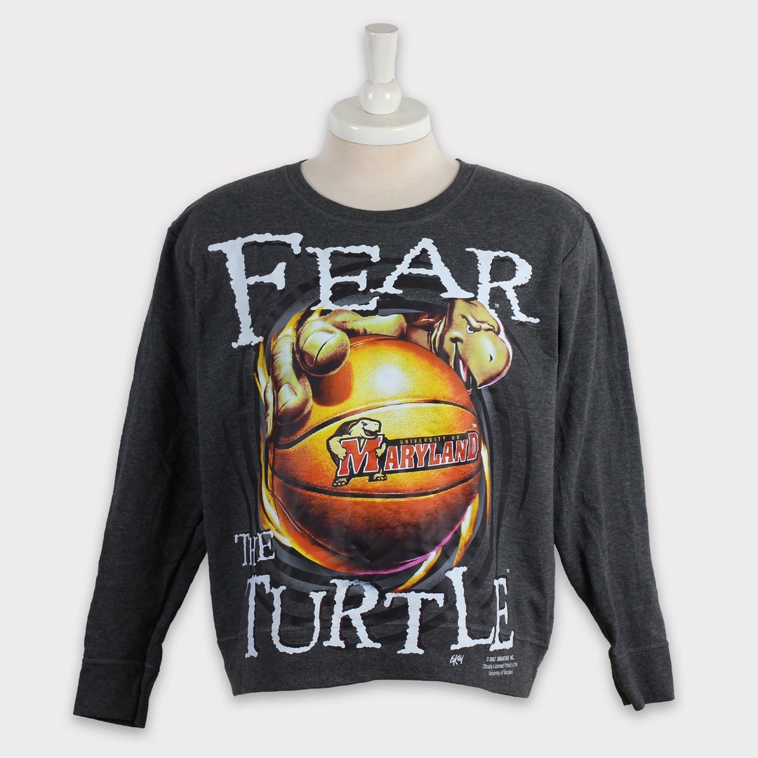 Vintage 90s Maryland Terrapins Sweatshirt L Maryland Terrapins T-shirt ...