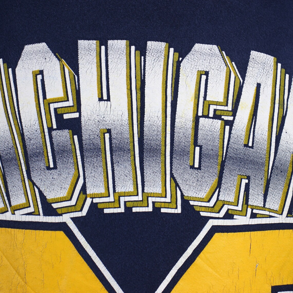 Vintage 90s Michigan Wolverines Sweatshirt Michigan University Michigan ...