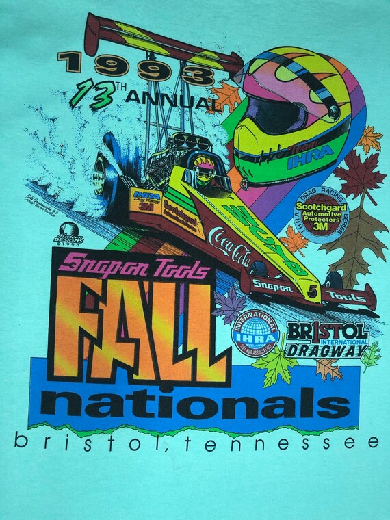 Vintage 1993 Snap-on Tools Drag Racing (Single stitch… - Gem