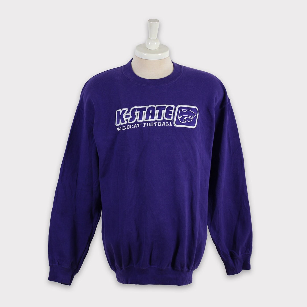 Embroidered Vintage 90s Kansas State Wildcats Sweatshirt Kansas ...