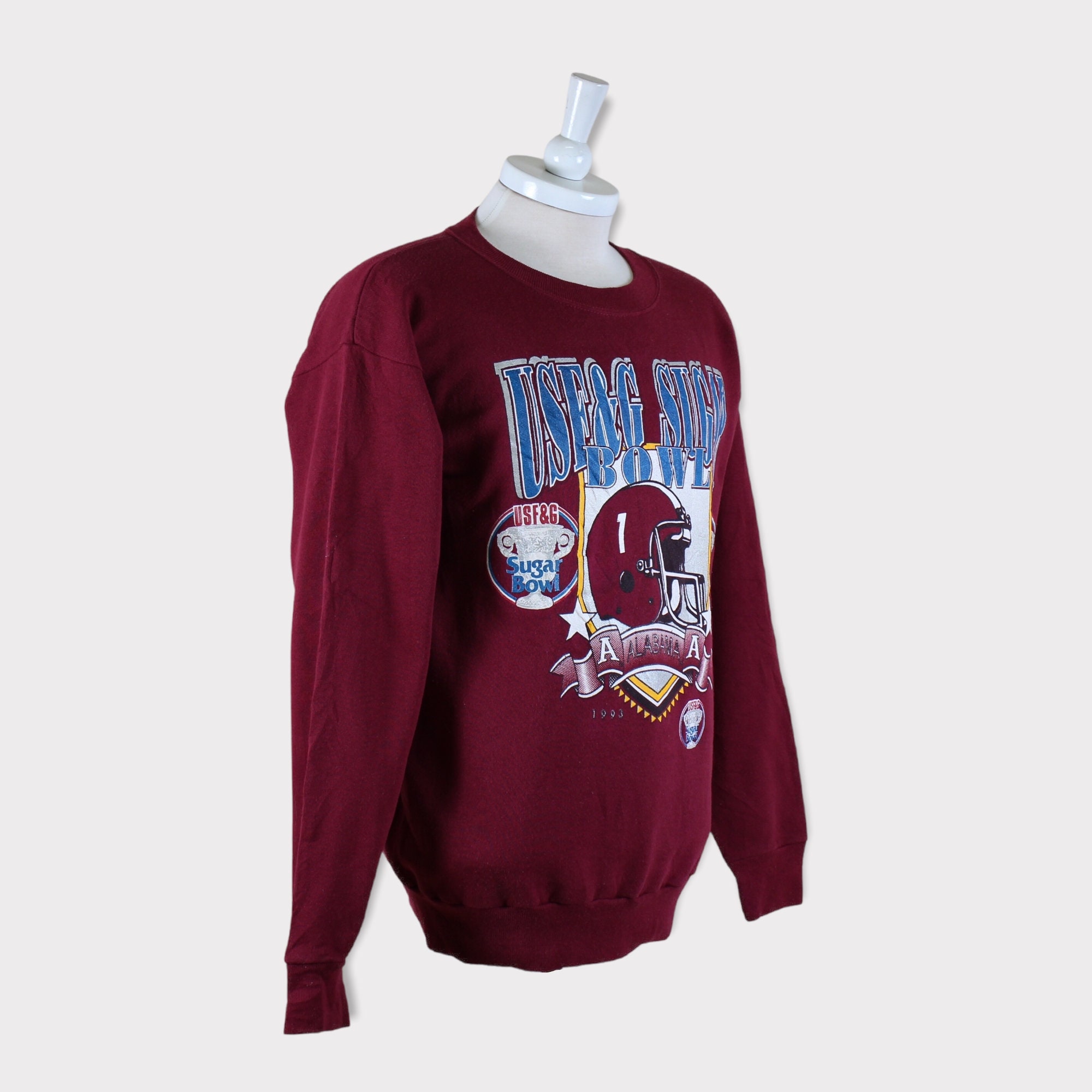 Vintage 1993 Alabama Crimson Tide Sweatshirt L Crimson Tide T-shirt ...