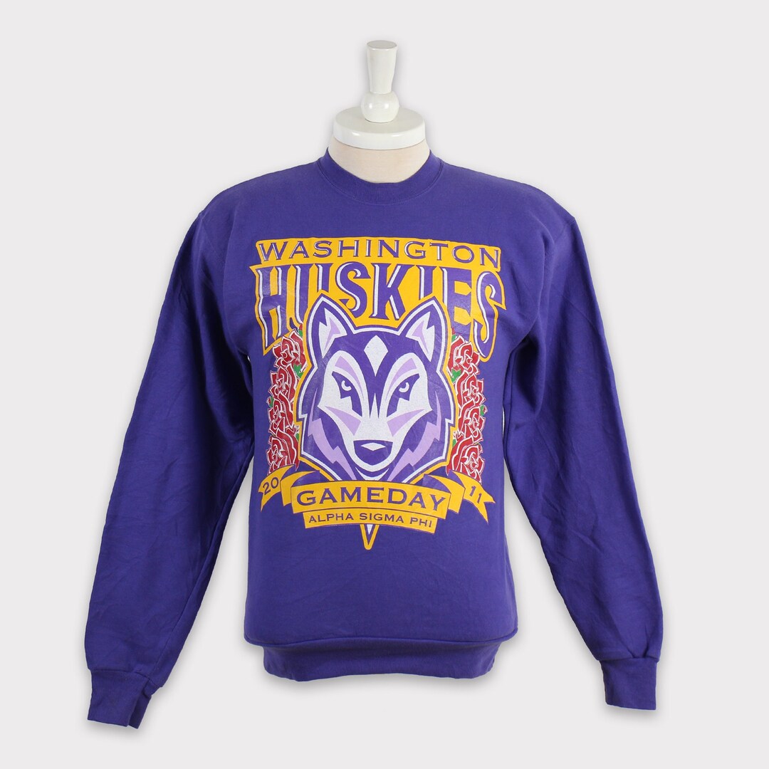 Vintage 00s Washington Huskies Sweatshirt M Washington Huskies T-shirt ...